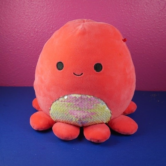 Squishmallows | Toys | Squishmallows 8 Veronica Octopus Red W Sequins ...